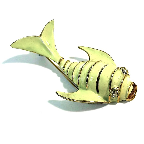 Capri | Jewelry | Vintage Capri Enamel Fish Koi Style Brooch | Poshmark